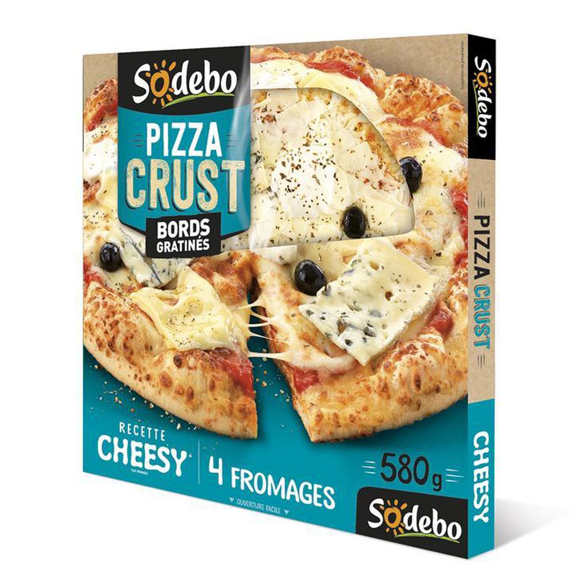 Livraison à domicile Sodebo Pizza Crust 4 fromages, 580g