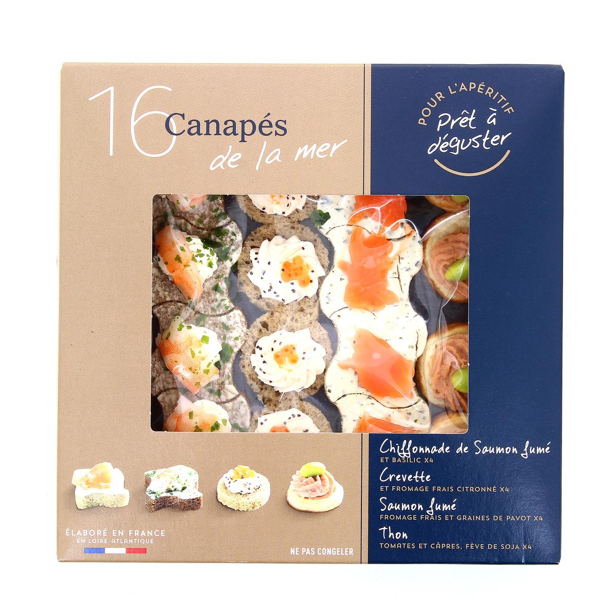 Livraison à domicile Tipiak Canapés de la mer, 105g, 16 canapés