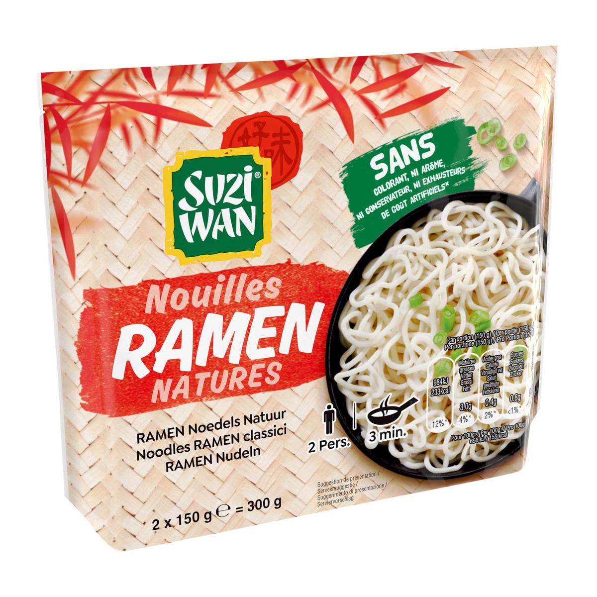 Achat / Vente Suzi Wan Nouilles Ramen Précuites pour Wok 2x150g, 300g