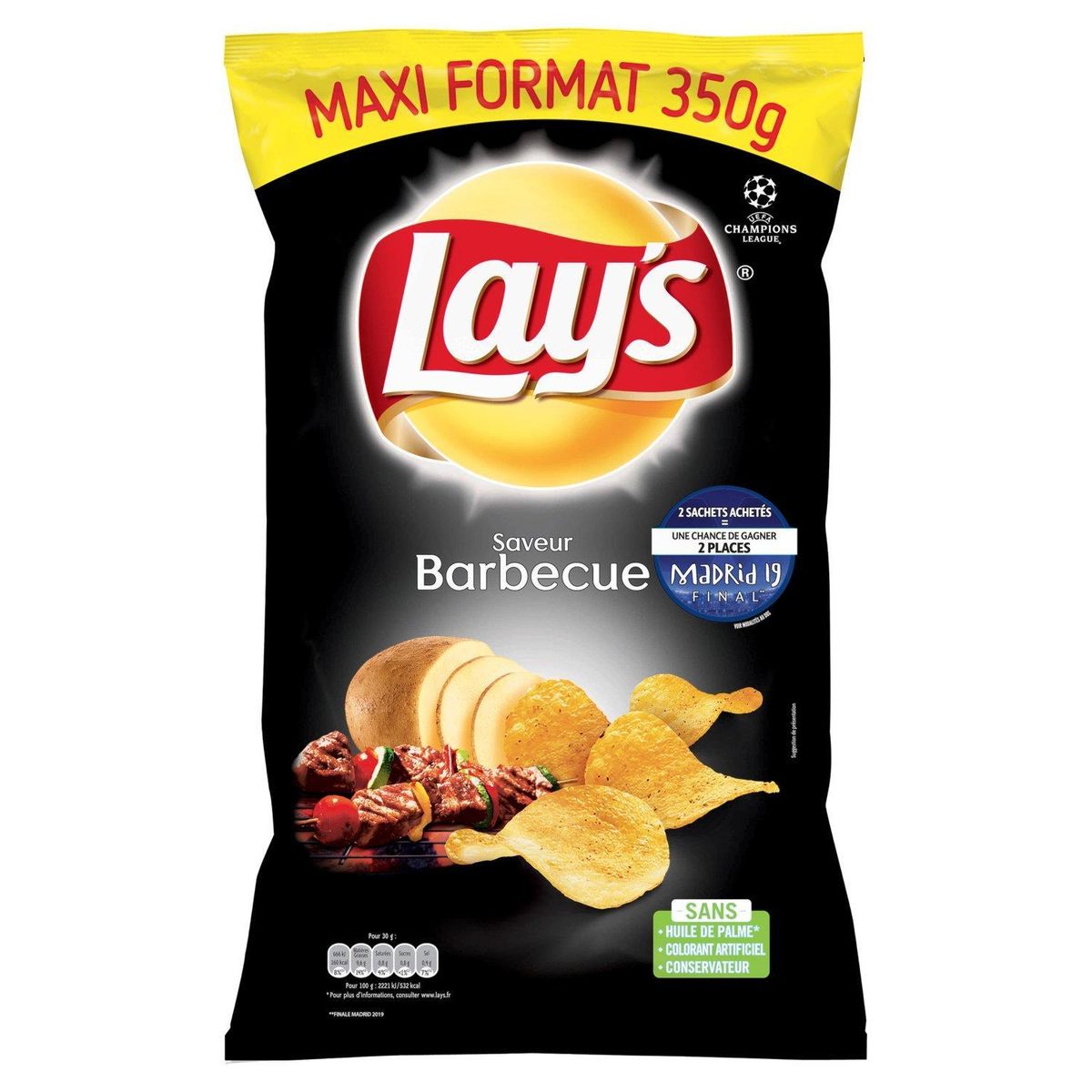Livraison Domicile Lays Chips Barbecue 350g