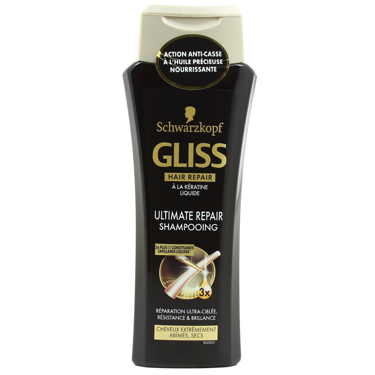 Schwarzkopf - Gliss Shampooing ultimate repair à la kératine liquide