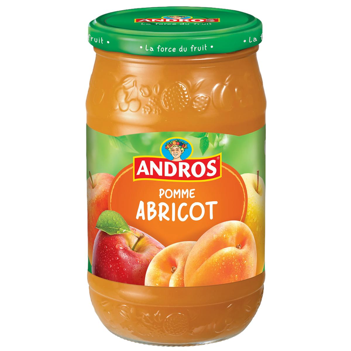 Livraison à domicile Andros Compote Pomme Abricot, 750g