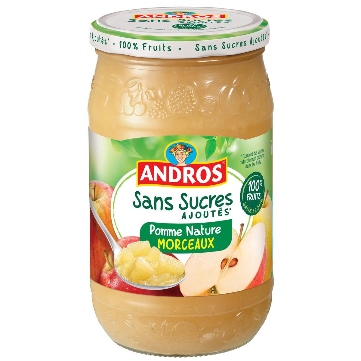 Acheter Promotion Andros Purée de pommes nature en morceaux, 695g