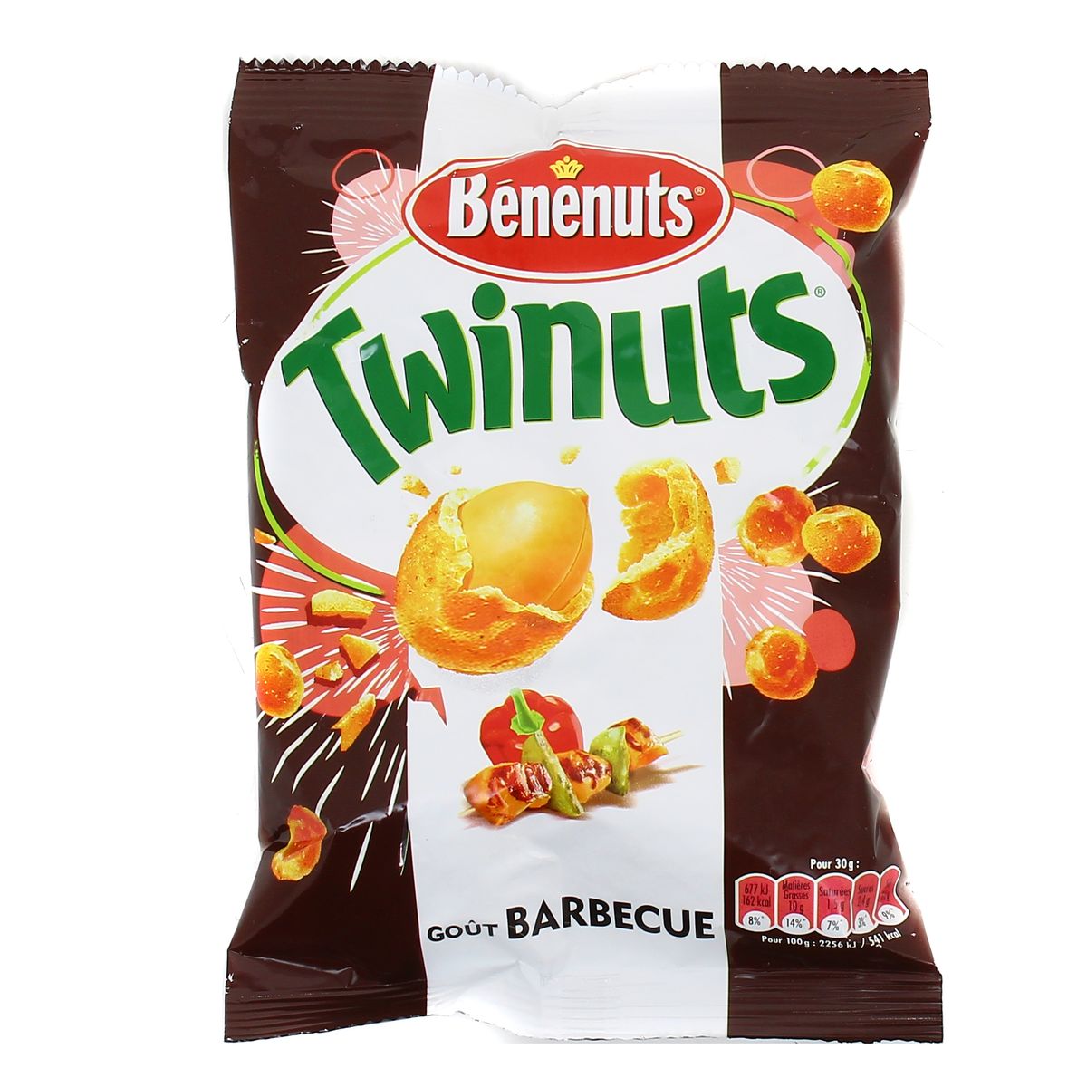 Livraison à domicile Benenuts Twinuts goût barbecue, 150g