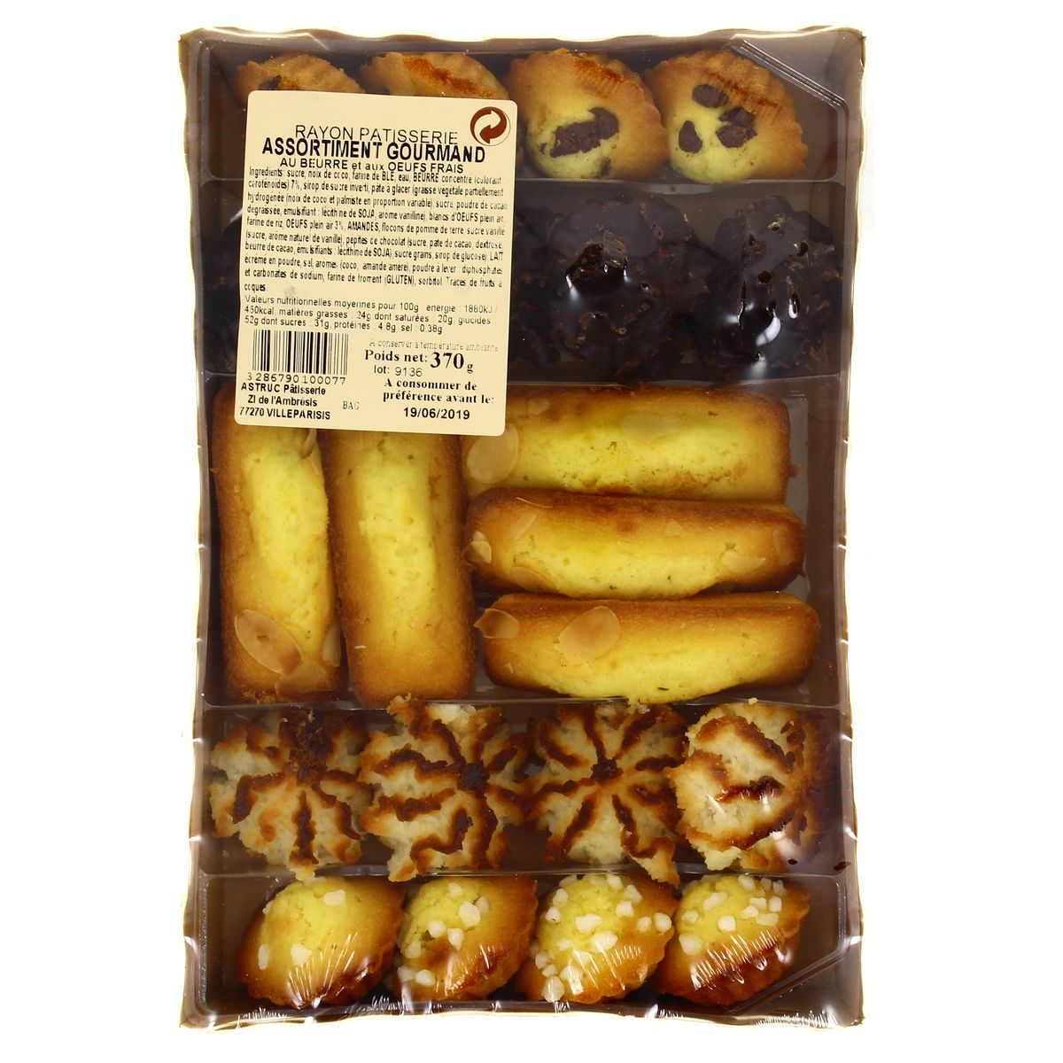 Livraison à domicile Astruc Pâtisserie Assortiment gourmand, 370g