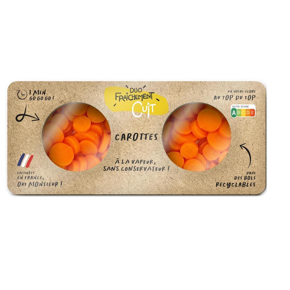 Livraison à domicile Fraîchement Cuit Duo de Carottes, 2x130g