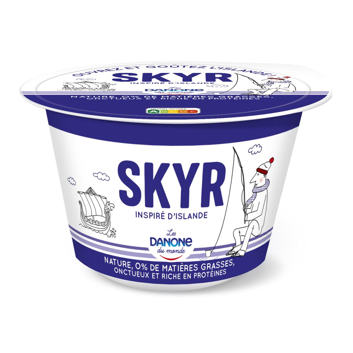 Livraison à domicile Danone Skyr nature, 0% de Mat.Gr, 480g