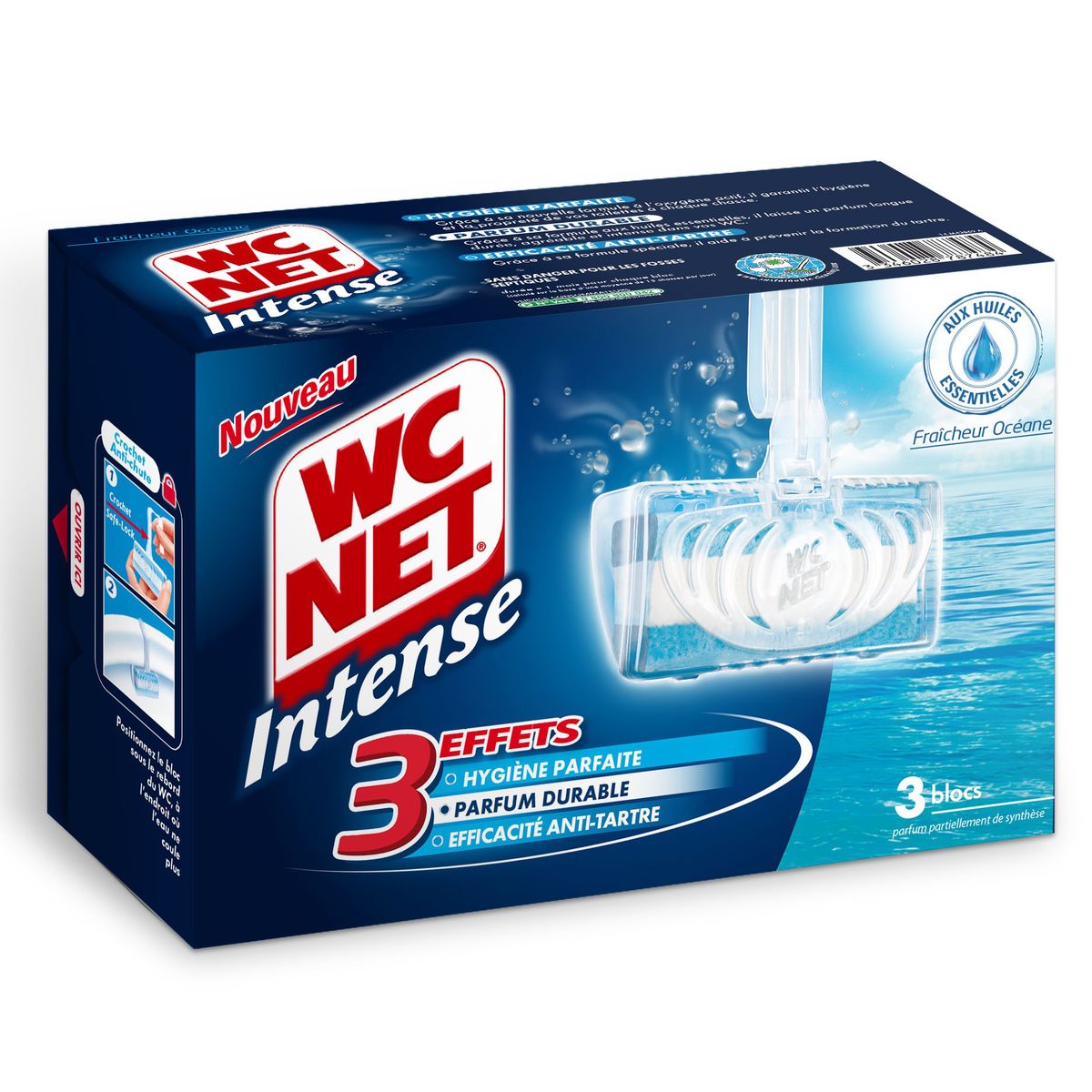Achat WC net Blocs WC intense aux huiles essentielles fraîcheur océane Achat WC net Blocs WC intense aux huiles essentielles fraîcheur océane