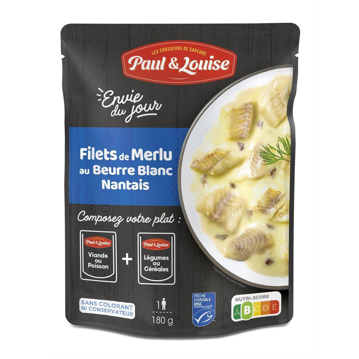 Paul & Louise - Envie du Jour Filets de Merlu MSC au Beurre Blanc Nantais