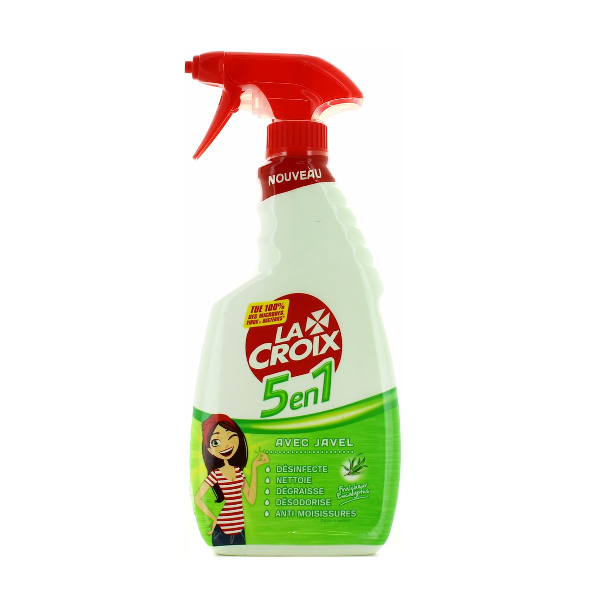 Livraison à domicile La Croix Spray Nettoyant avec Javel 5 en 1, 500ml