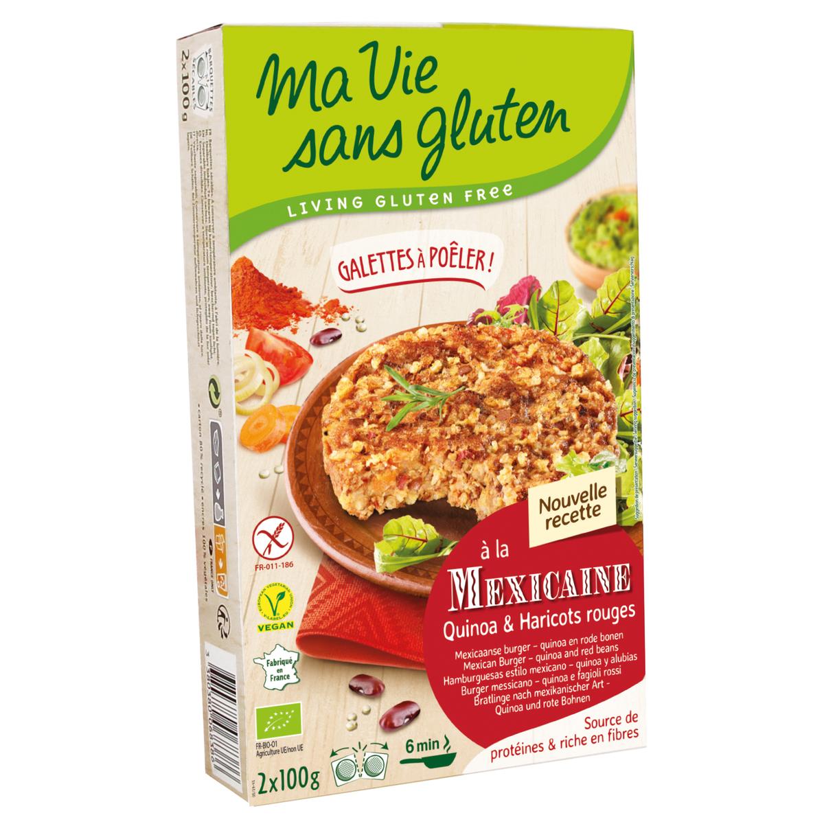 Acheter Ma Vie Sans Gluten Galettes Quinoa & Haricot rouge bio, 2x100g