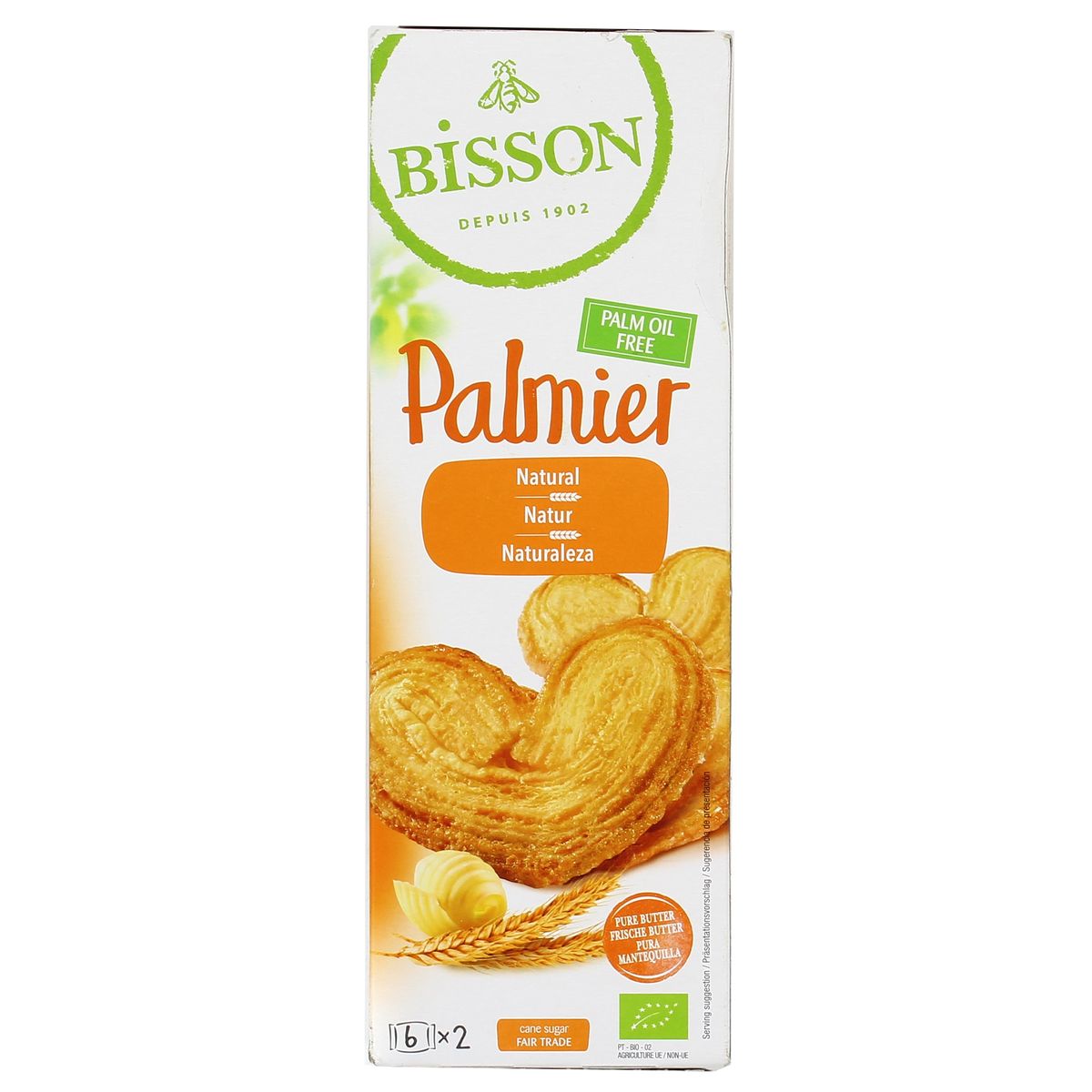 Livraison à domicile Bisson Palmier bio pur beurre, 100g