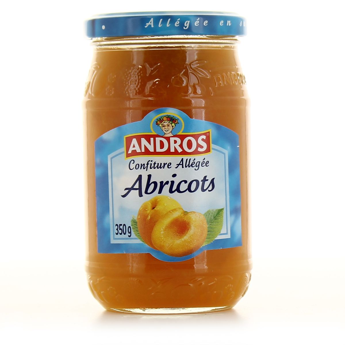 Livraison à domicile Andros Confiture allégée d'abricot, 350g