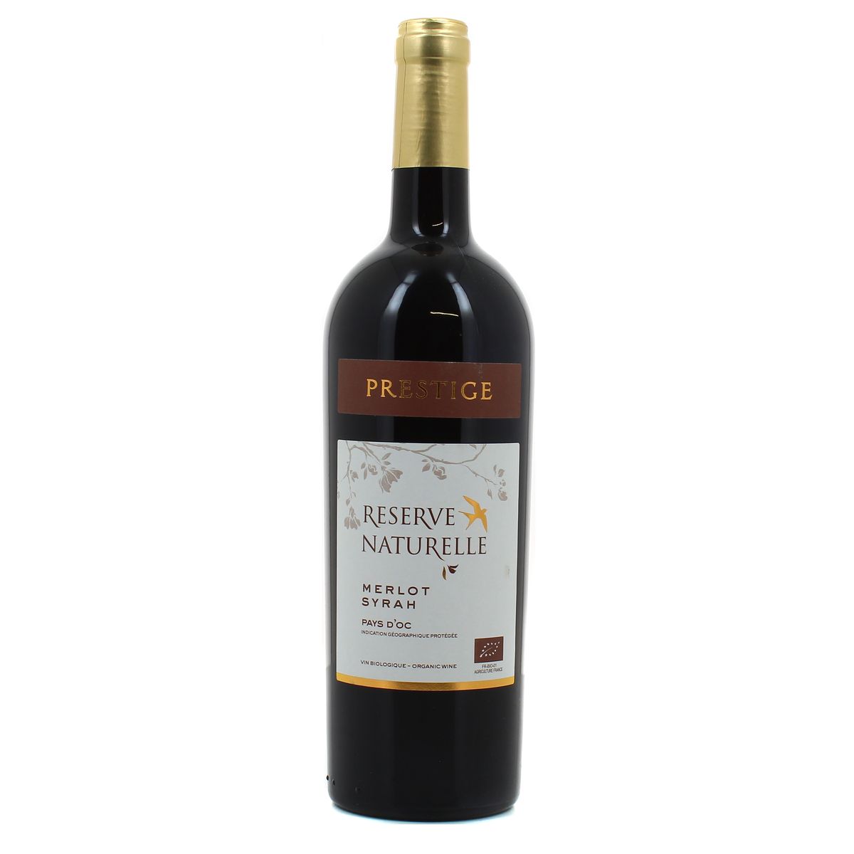 Acheter Vin de pays d'Oc IGP Merlot - Syrah cuvée prestige BIO, 75cl