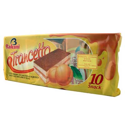 Achat / Vente Balconi Mini génoises trancetto abricot 280g, 12 pièces