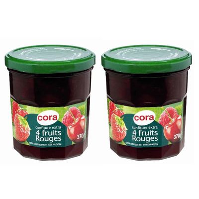 Acheter Promotion Cora Confiture aux 4 fruits rouges, Lot de 2x370g