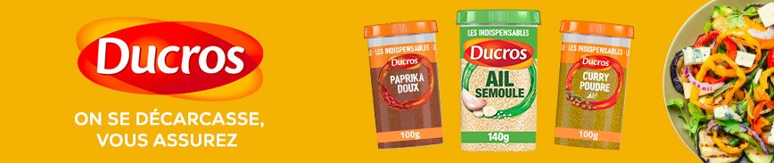 Livraison à domicile Ducros dans Sel, épices, aides à la cuisine